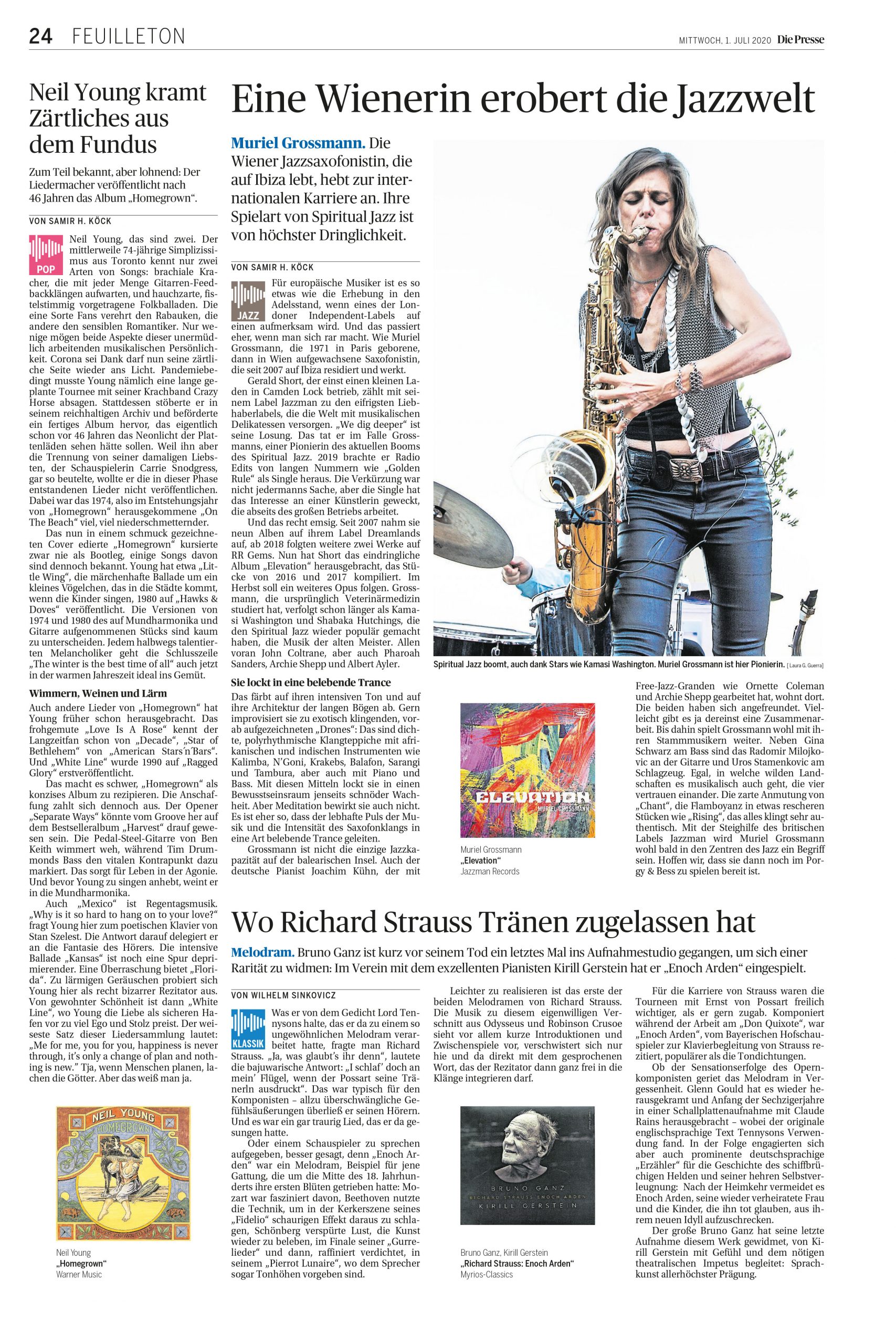 'Eine Wienerin erobert die Jazzwelt', Die Presse, July 2020, by Samir H ...